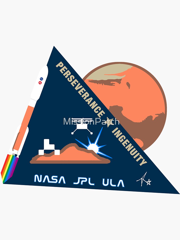 "Mars 2020 Perseverance Rover Mission Patch" Sticker for Sale by ...