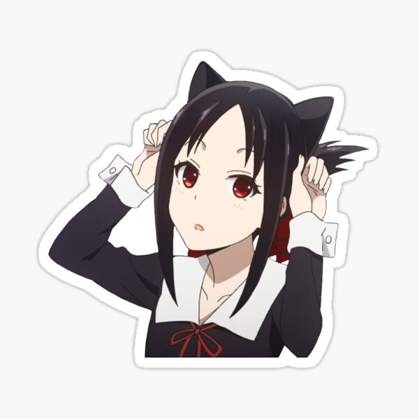 "Kaguya Shinomiya neko" Sticker for Sale by Charleston- | Redbubble