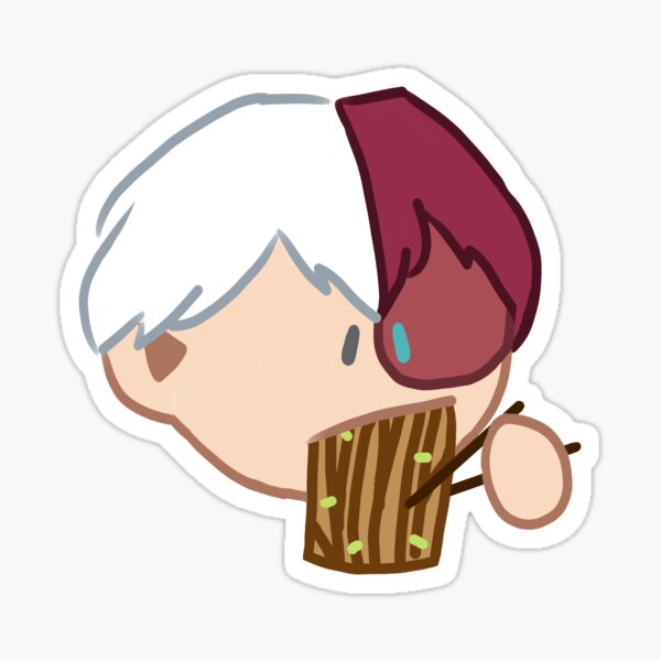 Todoroki Shoto Soba Stickers | Redbubble
