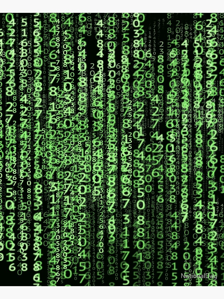 Delantal «Números de hackers» de NationalDay | Redbubble