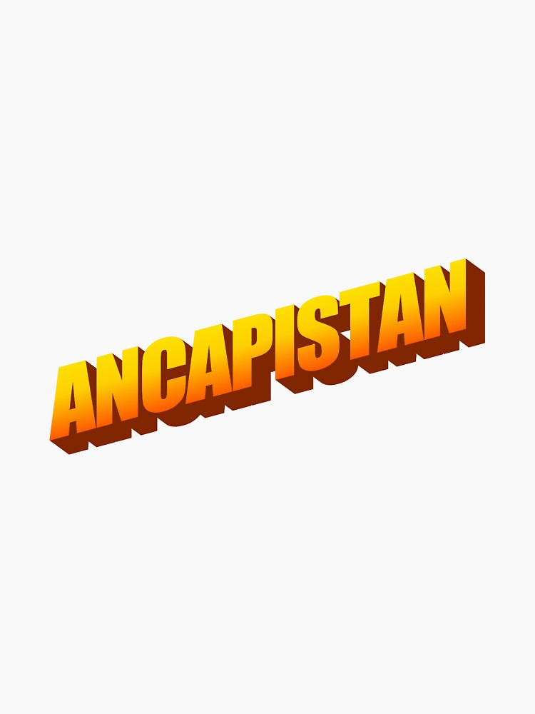 "Ancapistan Wordart" Sticker for Sale by serenasuni | Redbubble