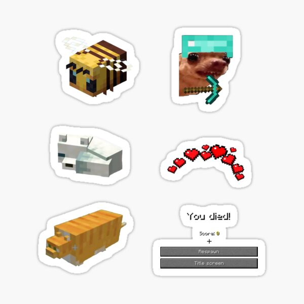 "Minecraft Meme Pack" Sticker for Sale by JessIckUh1 | Redbubble