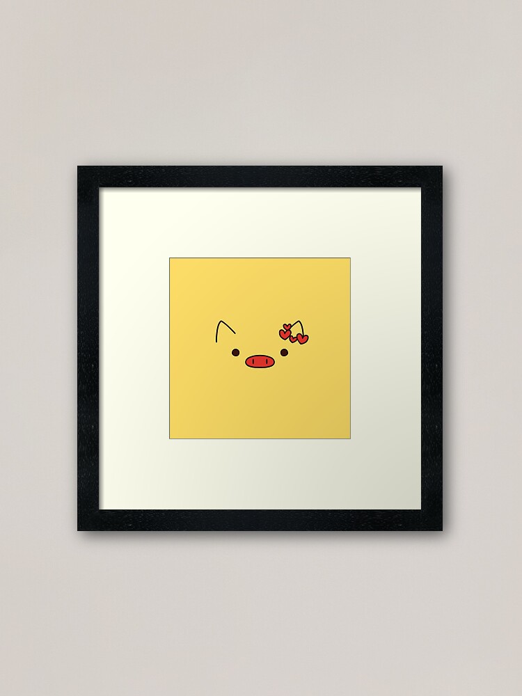 "Haato Akai Haaton Face - Hololive Haachama" Framed Art Print by ...