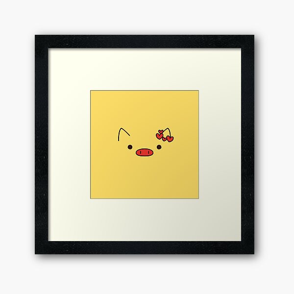 "Haato Akai Haaton Face - Hololive Haachama" Framed Art Print by ...
