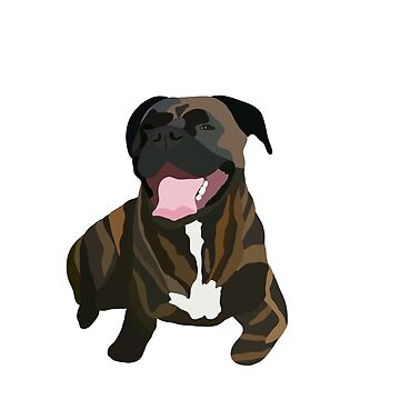 "Brindle boxer dog" Sticker for Sale by dolphin1128 | Redbubble
