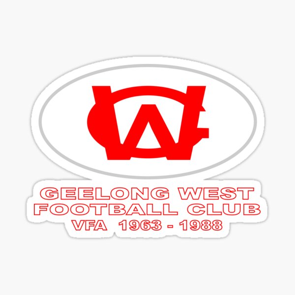 "Geelong West VFA" Sticker for Sale by aussieclothing | Redbubble