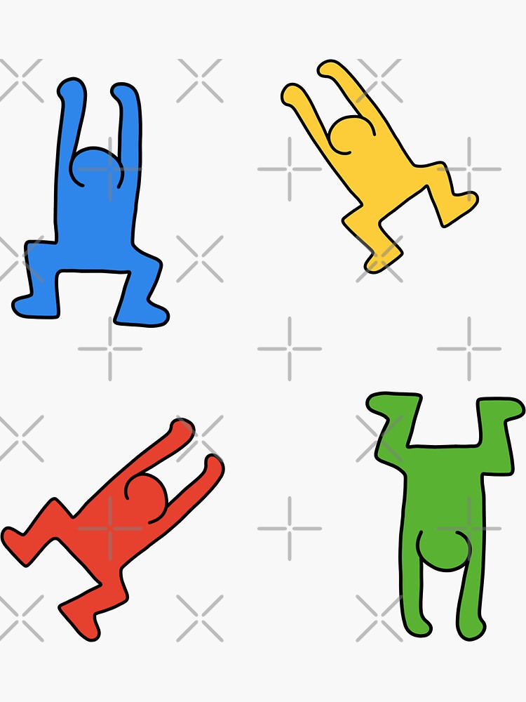 "Kevin Haring Inspired Sticker Pack" Sticker by fragmentedart | Redbubble