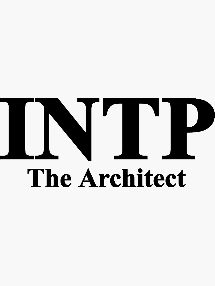 Pegatina «INTP: El arquitecto MBTI Design» de honeyandpeaches | Redbubble