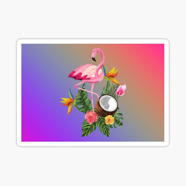 "Flim Flam Flamingo Rainbow" Sticker for Sale by MemawRose | Redbubble