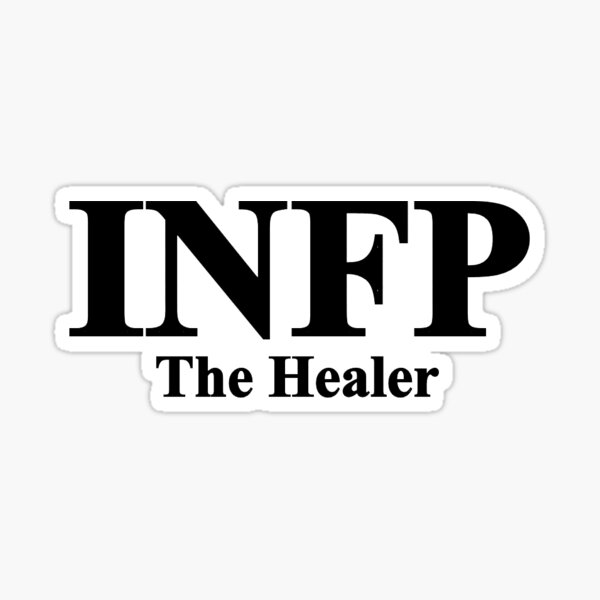 "INFP: The Healer MBTI Design" Sticker by honeyandpeaches | Redbubble