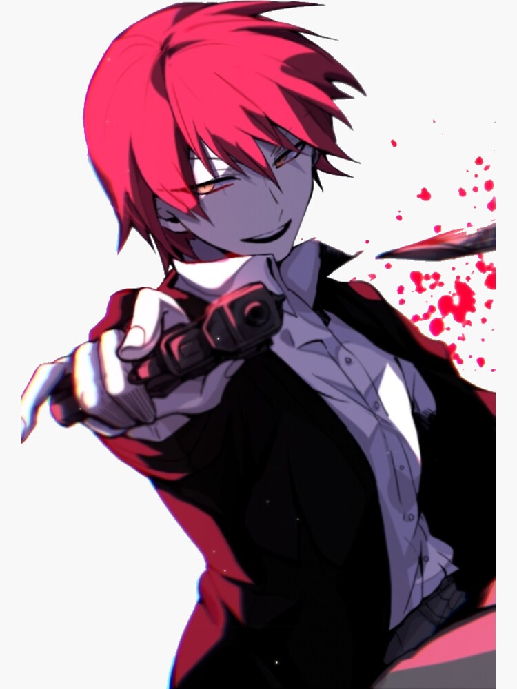 "Karma Akabane" Sticker by AnimeWorldz | Redbubble