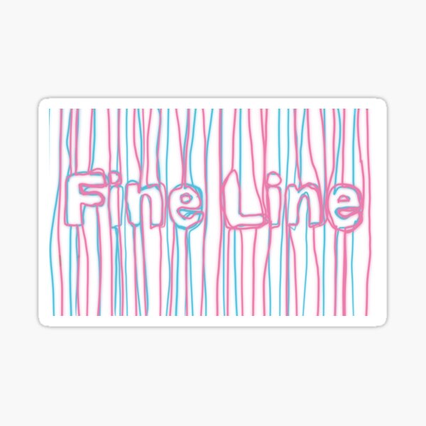 "Fine line" Sticker for Sale by rosedesigns1 | Redbubble