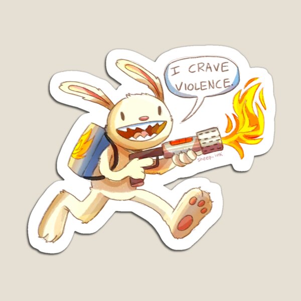 "Sam and Max" Magnet for Sale by TheSheepPrince | Redbubble