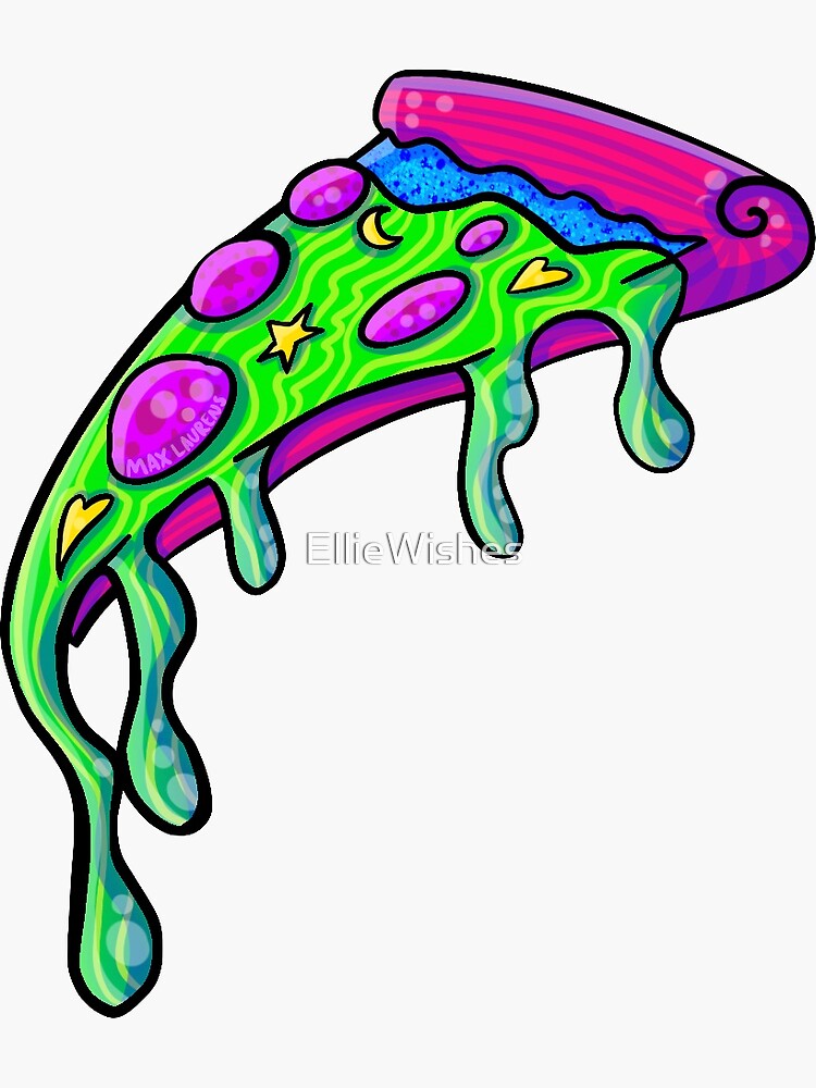 "Neon Pizza- Oc inspired sticker " Sticker for Sale by EllieWishes ...