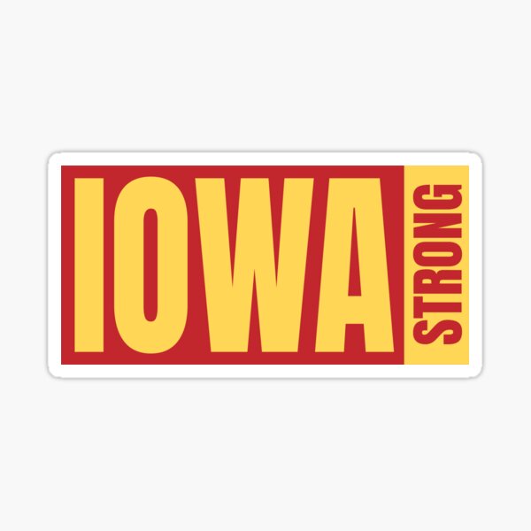 "Iowa Strong - ISE" Sticker for Sale by dhobbs92 | Redbubble