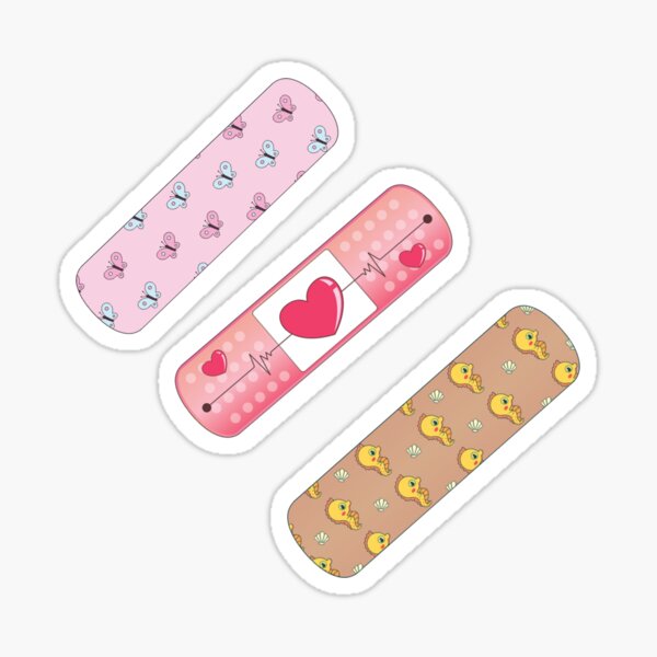 "BAND AID STICKERS " Sticker for Sale by WeCreateYouLove | Redbubble