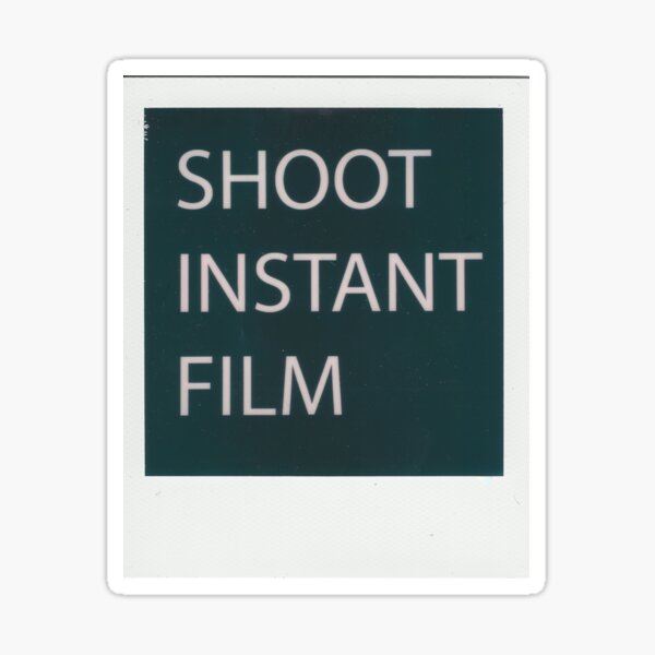 "Polaroid - Shoot Instant Film" Sticker for Sale by TruffleImages ...