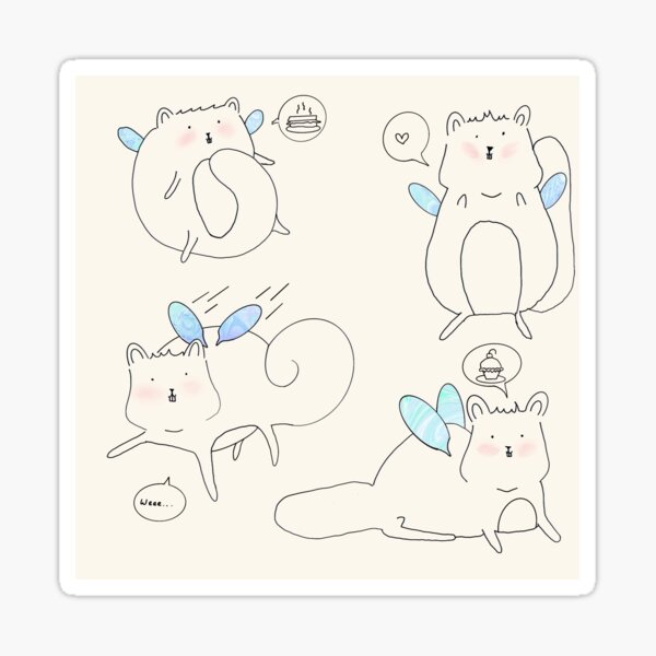 "Silly Beaver fairies " Sticker for Sale by Kindeedoll | Redbubble