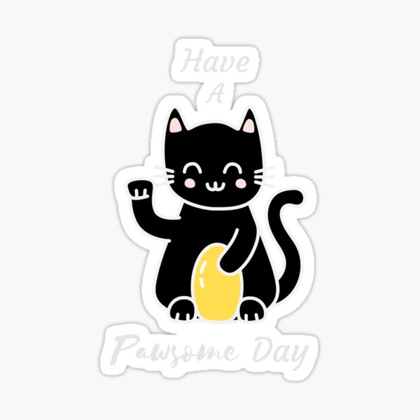 "pawsome day" Sticker for Sale by Ldesignonline | Redbubble