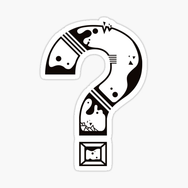 "Question Mark" Sticker for Sale by tombst0ne | Redbubble