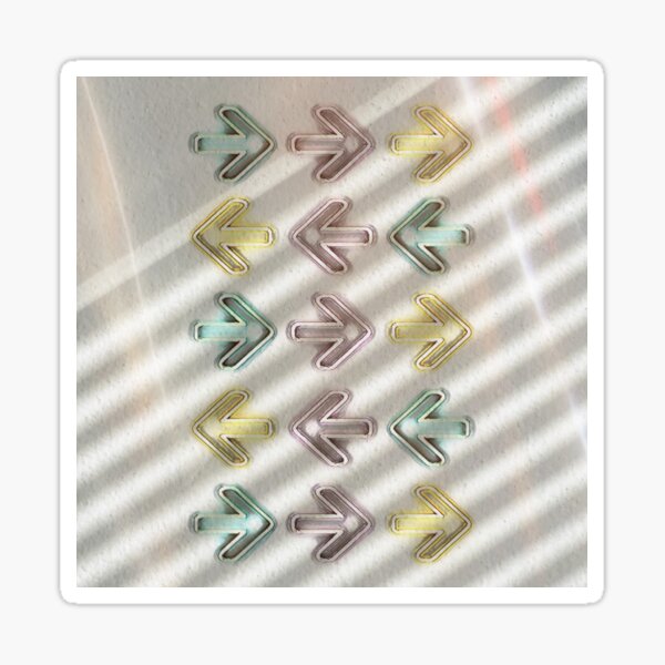 "Neon Arrows" Sticker for Sale by X-Cetera | Redbubble