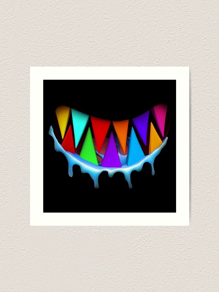 "6ix9ine Sixnine Gooba Shark Teeth" Art Print for Sale by Merch-On ...