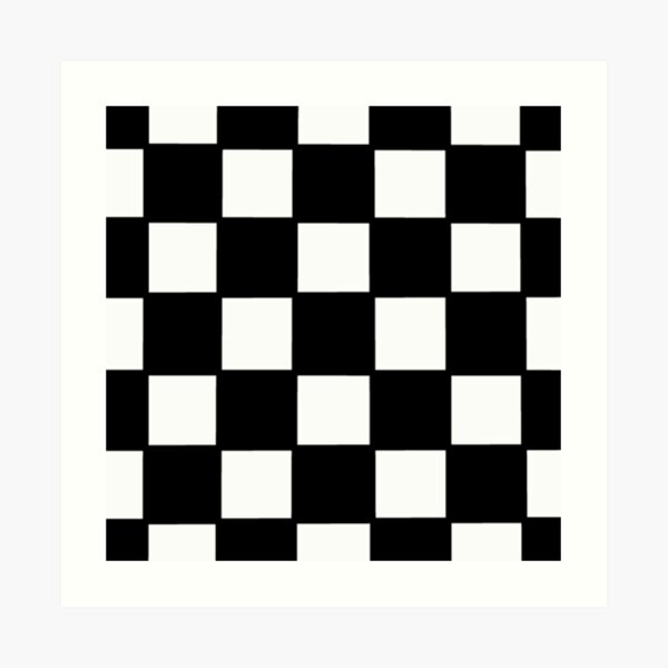 "Emo Checkerboard black and white" Art Print for Sale by Unboltingcat ...