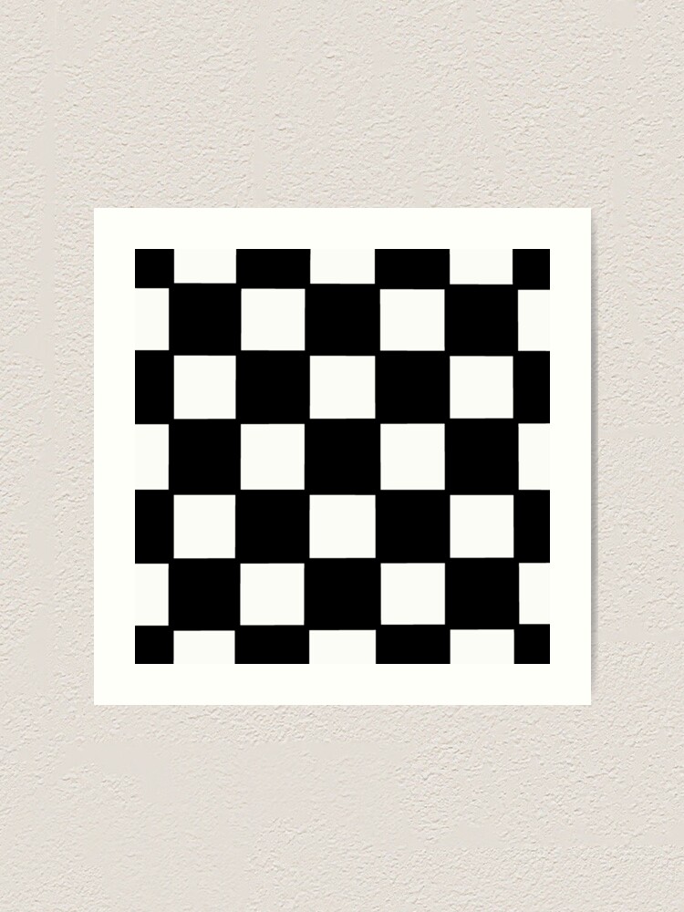 "Emo Checkerboard black and white" Art Print for Sale by Unboltingcat ...