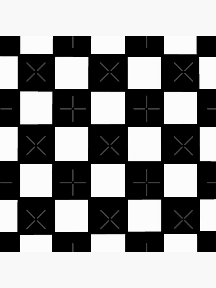 "Emo Checkerboard black and white" Sticker for Sale by Unboltingcat ...