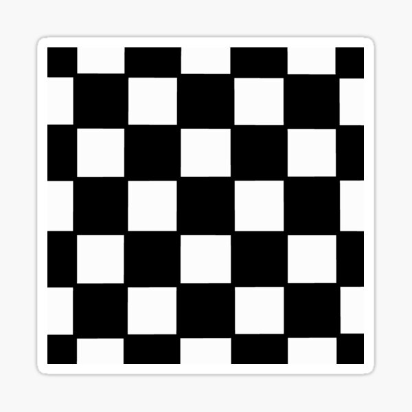 "Emo Checkerboard black and white" Sticker for Sale by Unboltingcat ...
