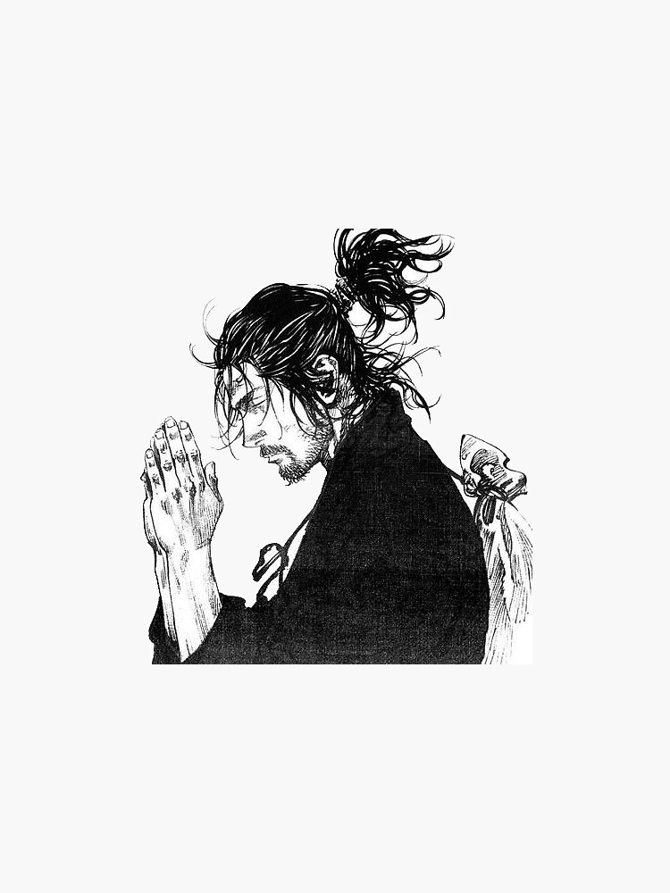 miyamoto musashi vagabond)" Sticker for Sale by ZiyadZoldyck | Redbubble