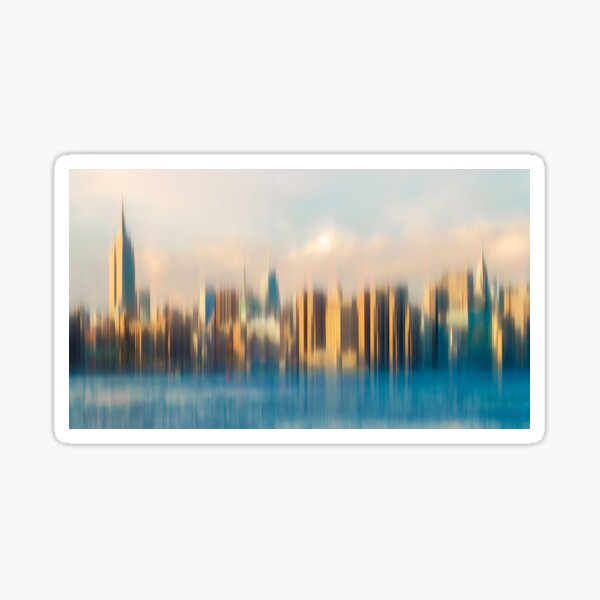 "MANHATTAN SKYLINE" Sticker for Sale by THELEMA | Redbubble