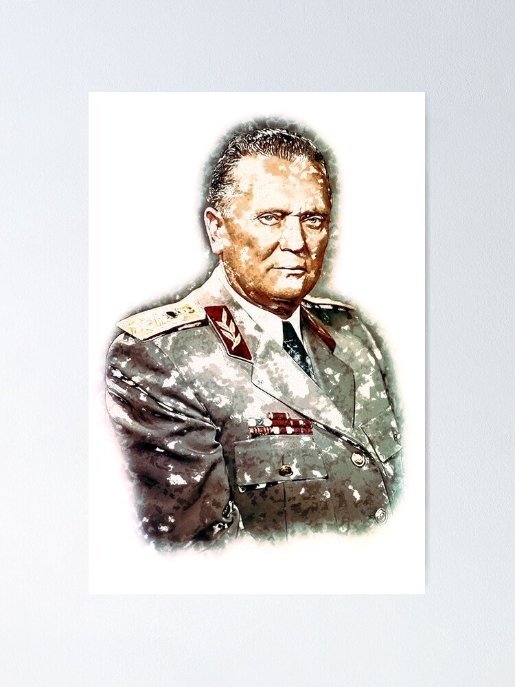 Póster «Josip Broz Tito el presidente de Yugoslavia SFRJ Acuarela ...