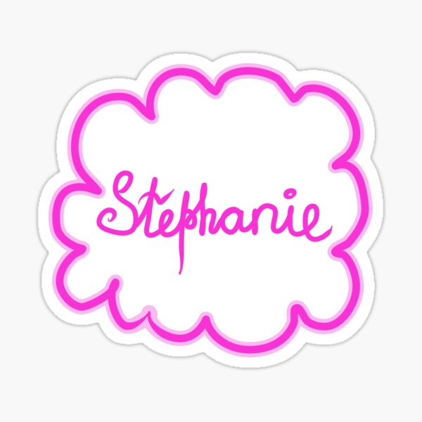 "Women name Stephanie" Sticker for Sale by grafinya | Redbubble