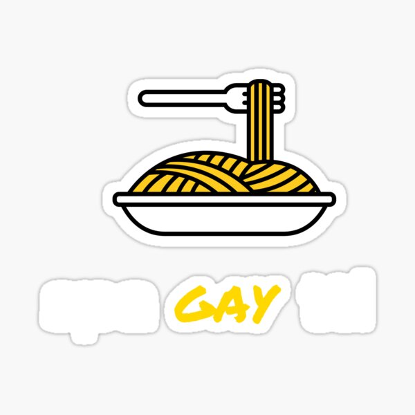 "Spaghetti" Sticker for Sale by somebasic | Redbubble