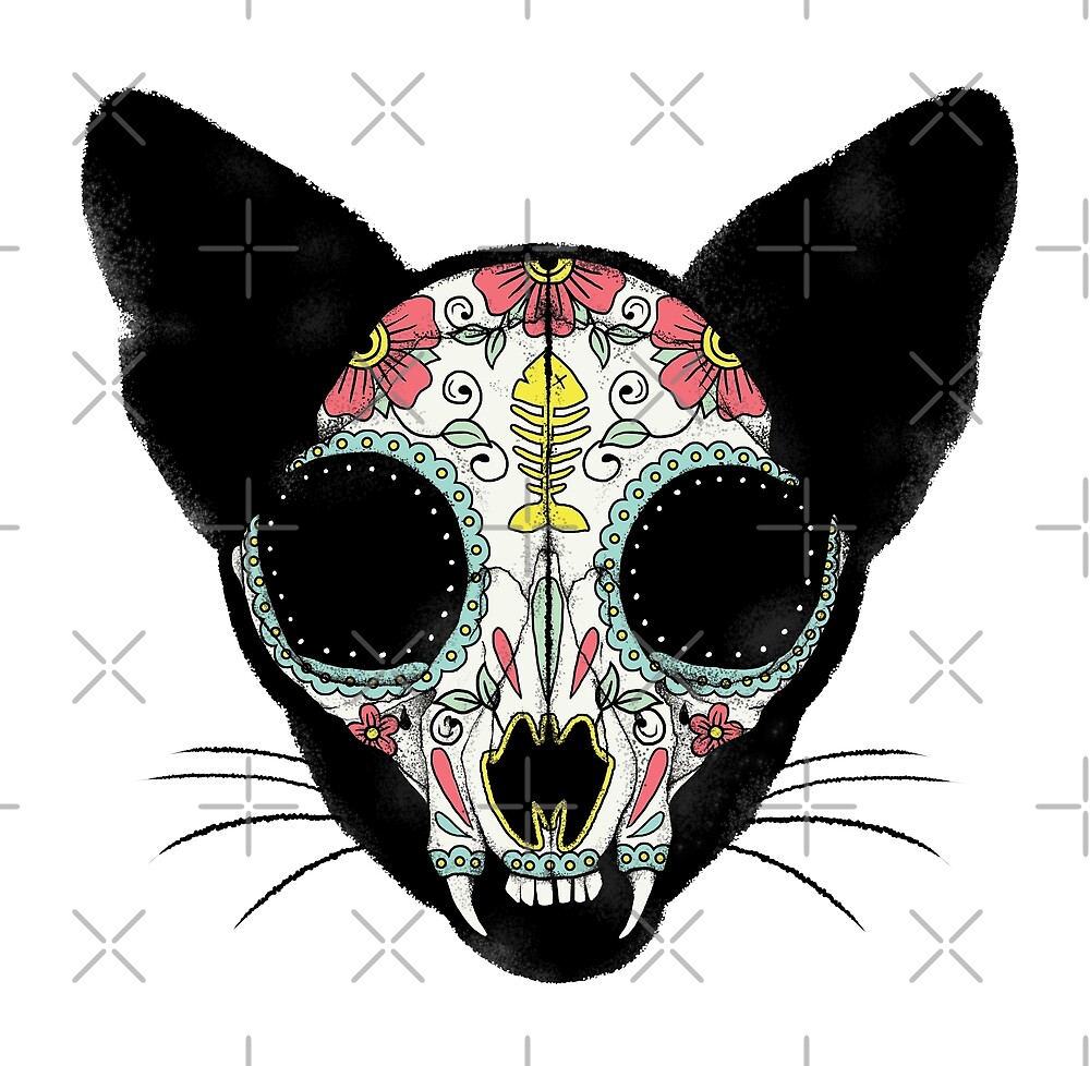 "Dia de los Meow-tos" by Jamie Stryker | Redbubble