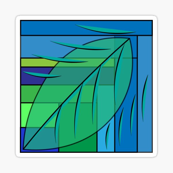 "Leaflet" Sticker for Sale by foft | Redbubble