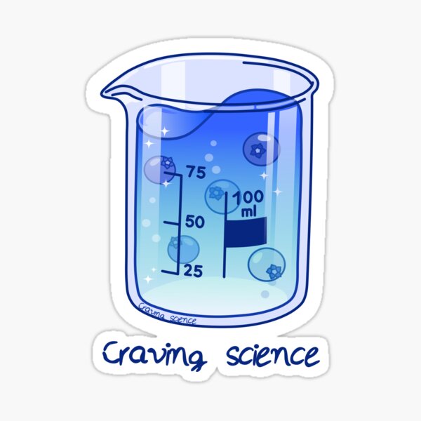 "Blueberry science beaker " Sticker by Science-nerd | Redbubble