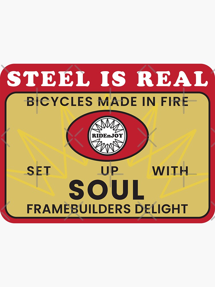 "Steel Is Real Original" Sticker for Sale by Artwerk Andrew | Redbubble
