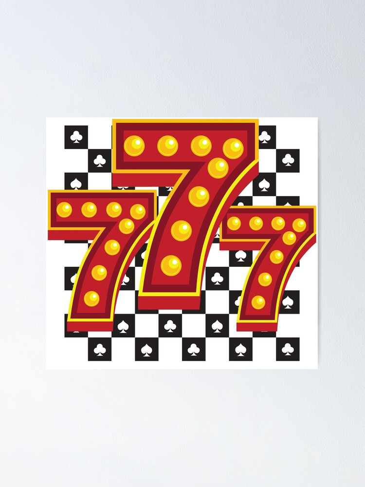 "Lucky Number 7" Poster for Sale by soulcre8tions | Redbubble