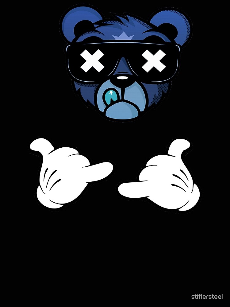 " Rad Bear Black" Poster by stiflersteel | Redbubble