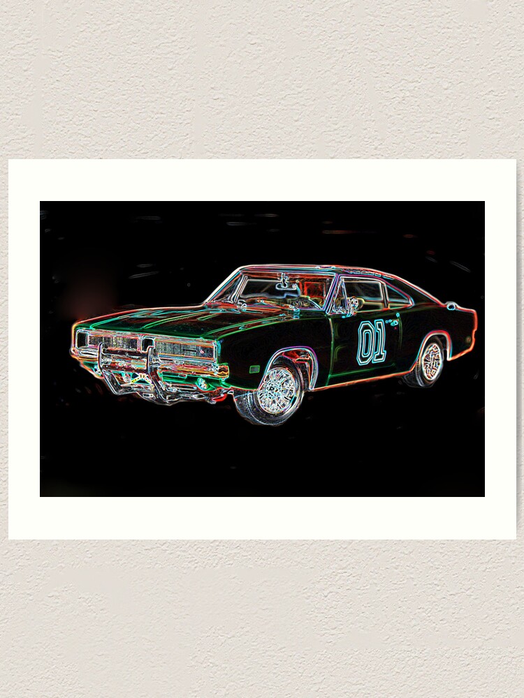 "Dukes of Hazzard General Lee" Art Print for Sale by paulmuscat | Redbubble