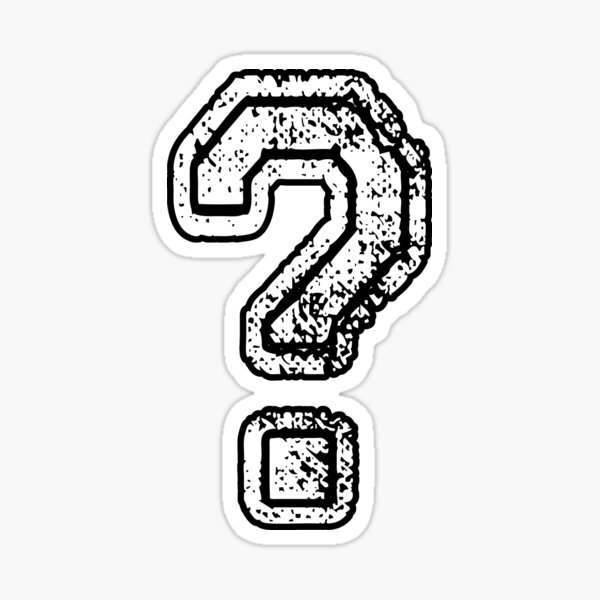 "Question Mark - style 5" Sticker by electrasteph | Redbubble