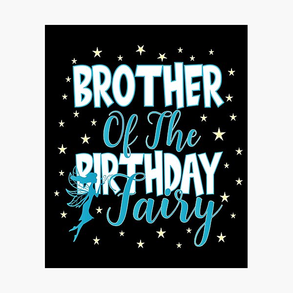 Lámina fotográfica «Hermano del cumpleaños de hadas princesa niña ...