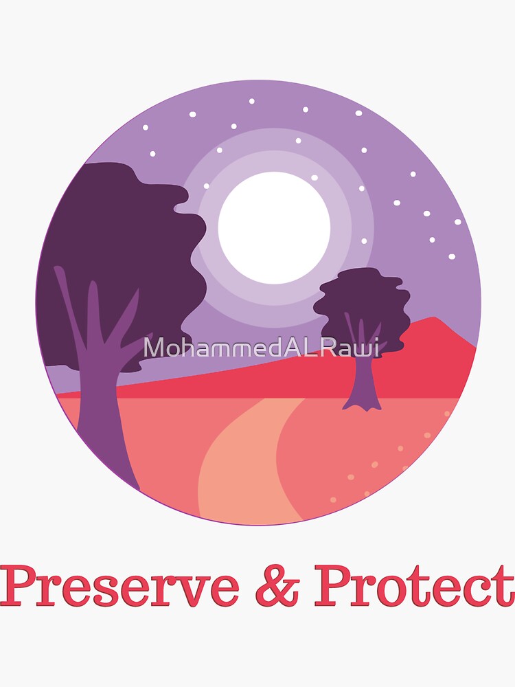 "Preserve & Protect T-Shirt Vintage National Park" Sticker by ...