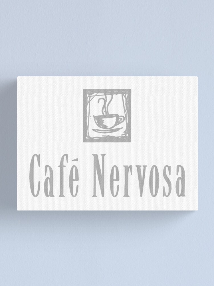 "Cafe Nervosa – Frasier, Seattle" Canvas Print by fandemonium | Redbubble