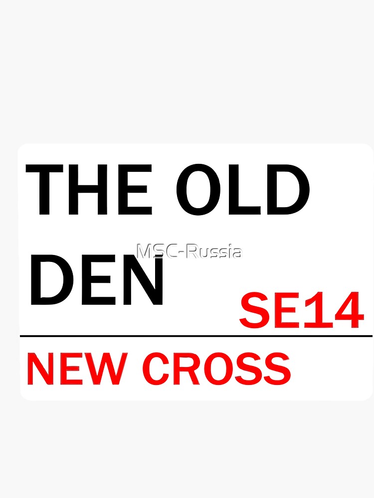 "The Old Den Address Plate" Sticker by MSC-Russia | Redbubble