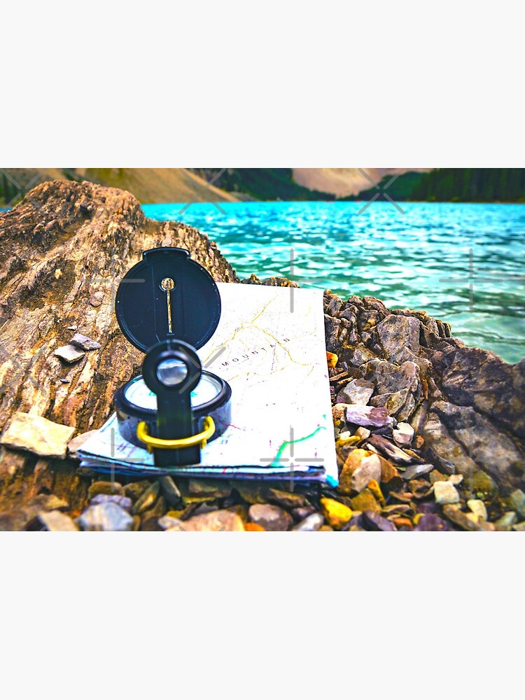 "Geography See Blue Water MAP & Compass Aesthetic Designs * New ...