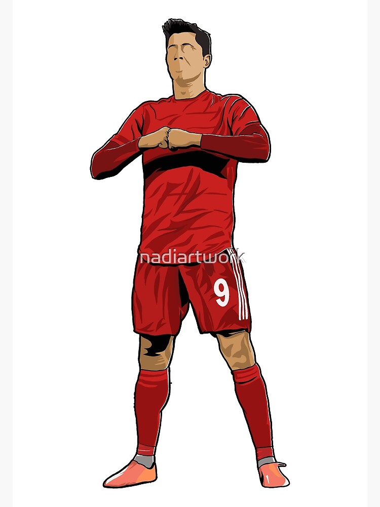 Póster «robert Lewandowski» de nadiartwork | Redbubble