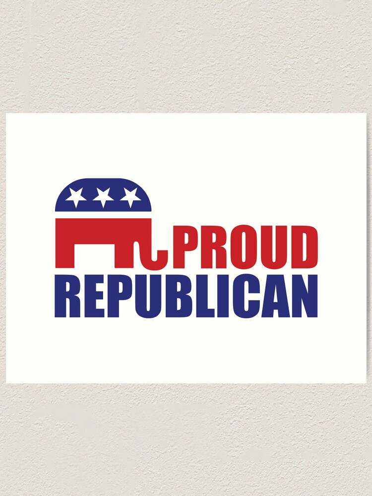 "Proud Republican Elephant" Art Print for Sale by Republican | Redbubble